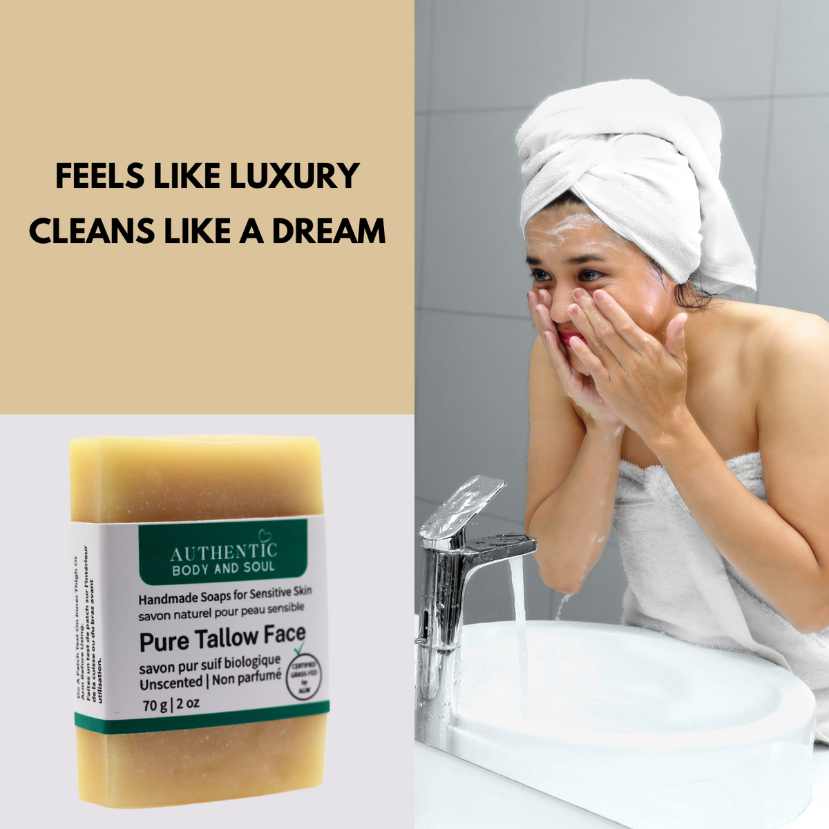 Certified Organic Tallow Soap | Authentic Body And Soul
